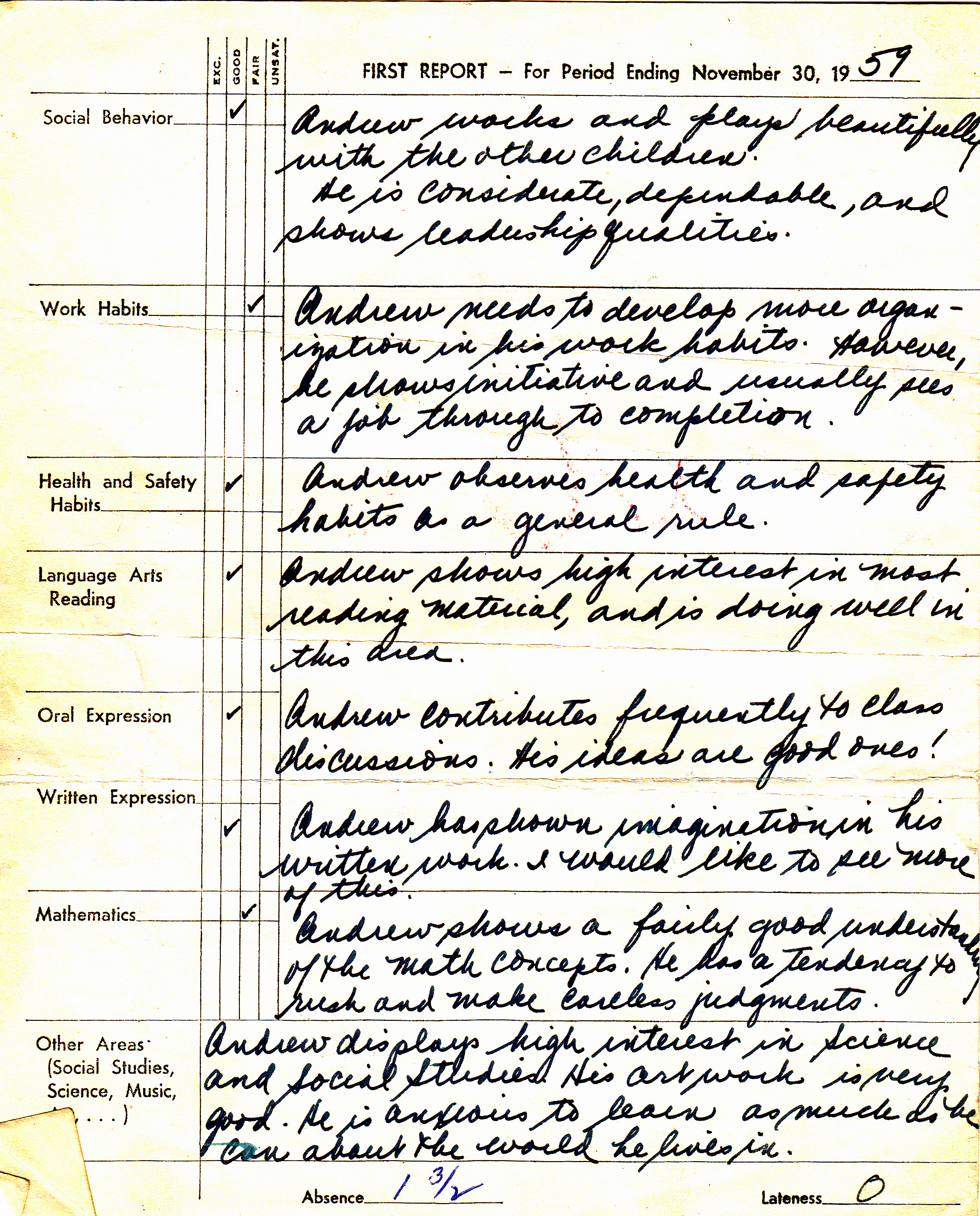 POMONOK DREAMS: The Movie|PS 201 – Third Grade Report Card